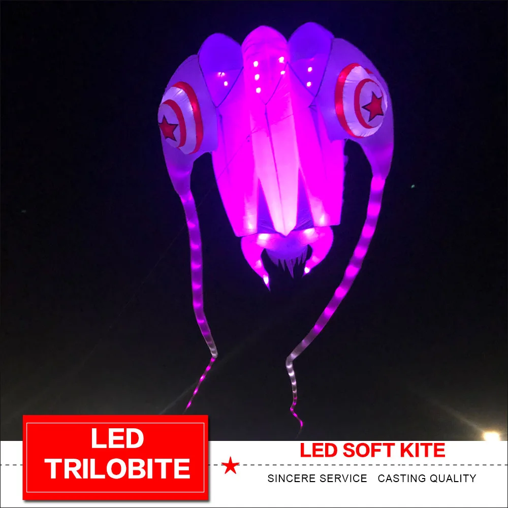 led trilobite kite Soft kite show kite Luminous Kite soft inflatable ...