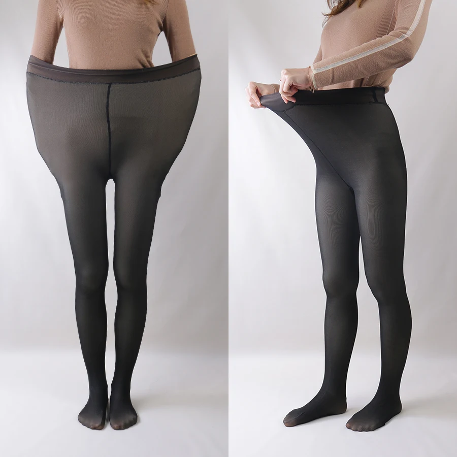 Le noir Collants transparents et Sexy pour femmes, collants fins et extensibles, sans couture ...