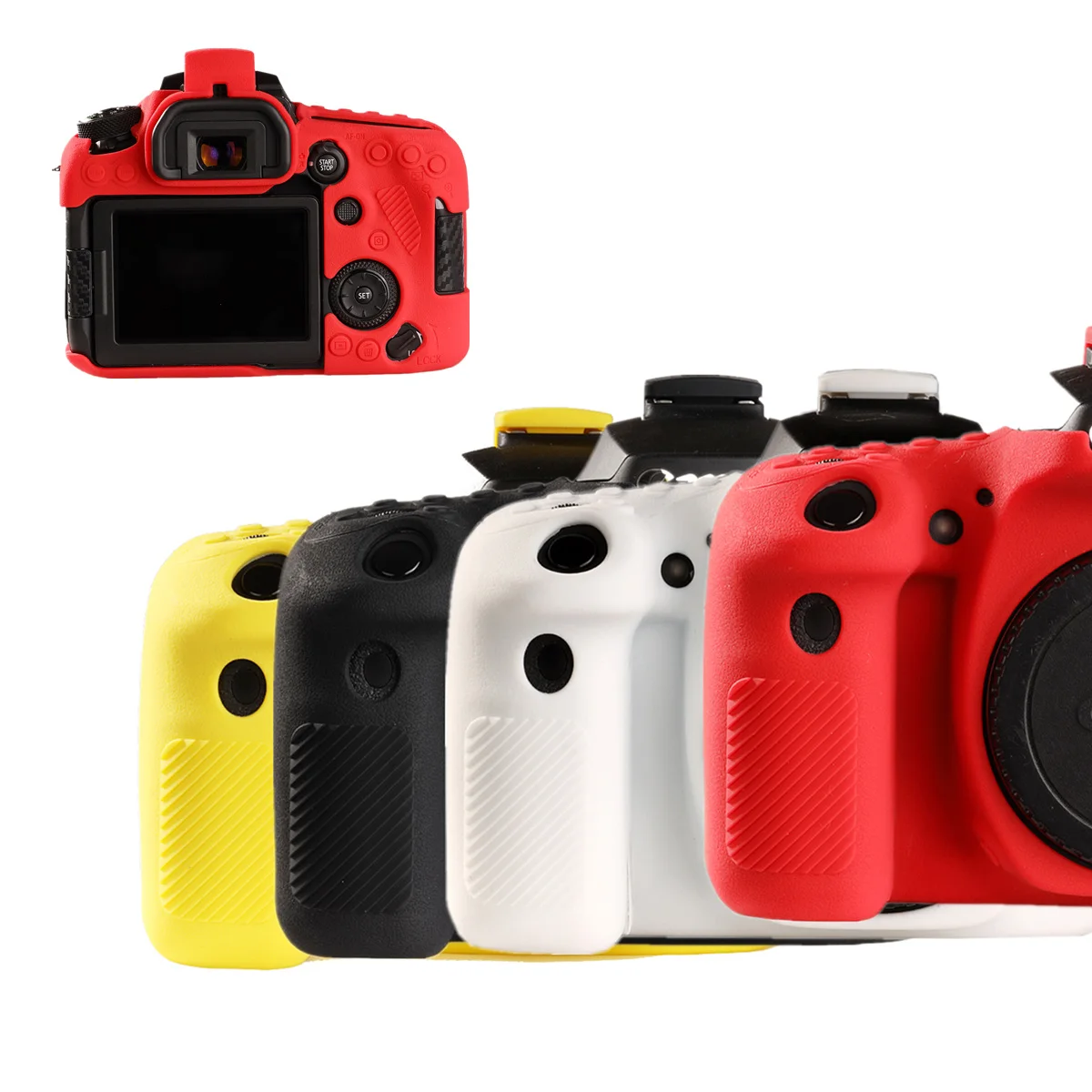 Soft Silicon Rubber Case Cover Frame Skin Protector for Canon EOS 90D ...