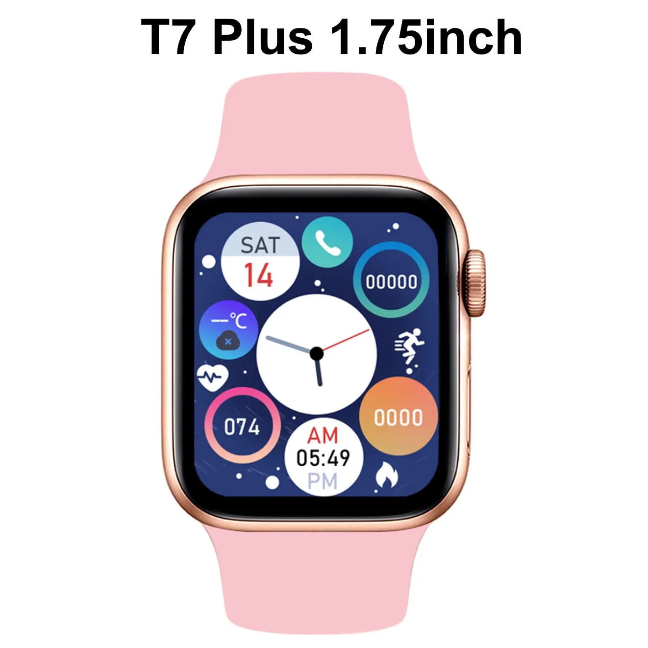 Original T7 Plus Smart Watch 1.75" Screen Bluetooth Call Smartwatch ...