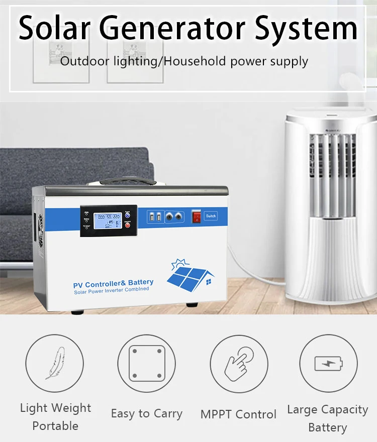 Anern 220V 1000W Solar Generator Portable AC Output Power Station Home ...