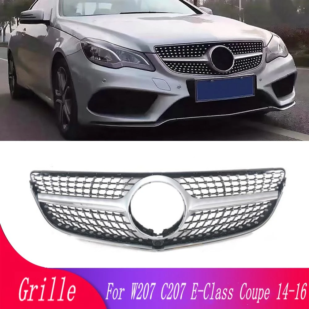 Front Bumper Grille Upper Racing Grill For Mercedes Benz E-class W207 C207 E Coupe E250 E350 ...
