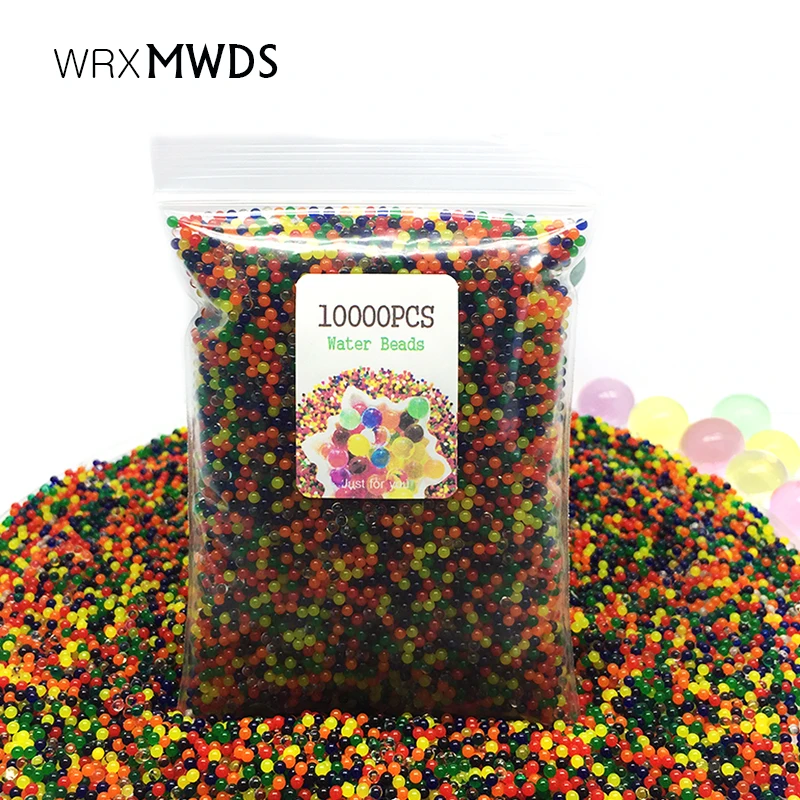 10000pcs/bag Crystal Soil Water Beads Hydrogel orbiz Growing Gel Water ...