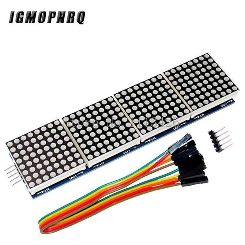 MAX7219-Dot-Matrix-mod-l-mikrodenetleyici-4-5P-hatt-ile-bir-ekran-4-In ...