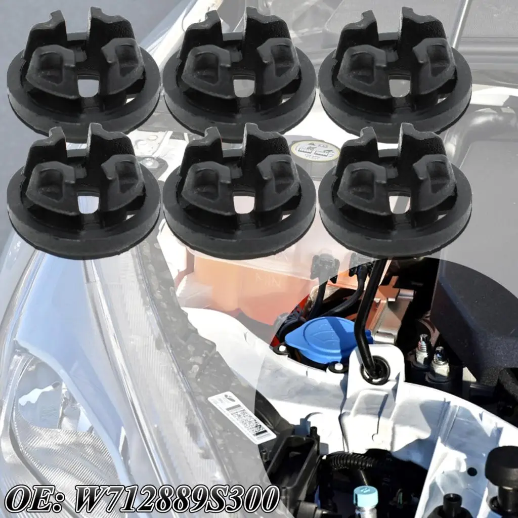 6pcs-Bonnet-Hood-Support-Prop-Rod-Grommet-Clamp-Clip-For-Ford-Focus-C ...