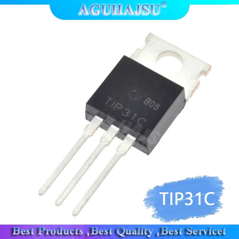 10 piezas TIP31C TO220 TIP31 a 220 nuevo transistor de potencia NPN 3A/100V|Circuitos integrados ...