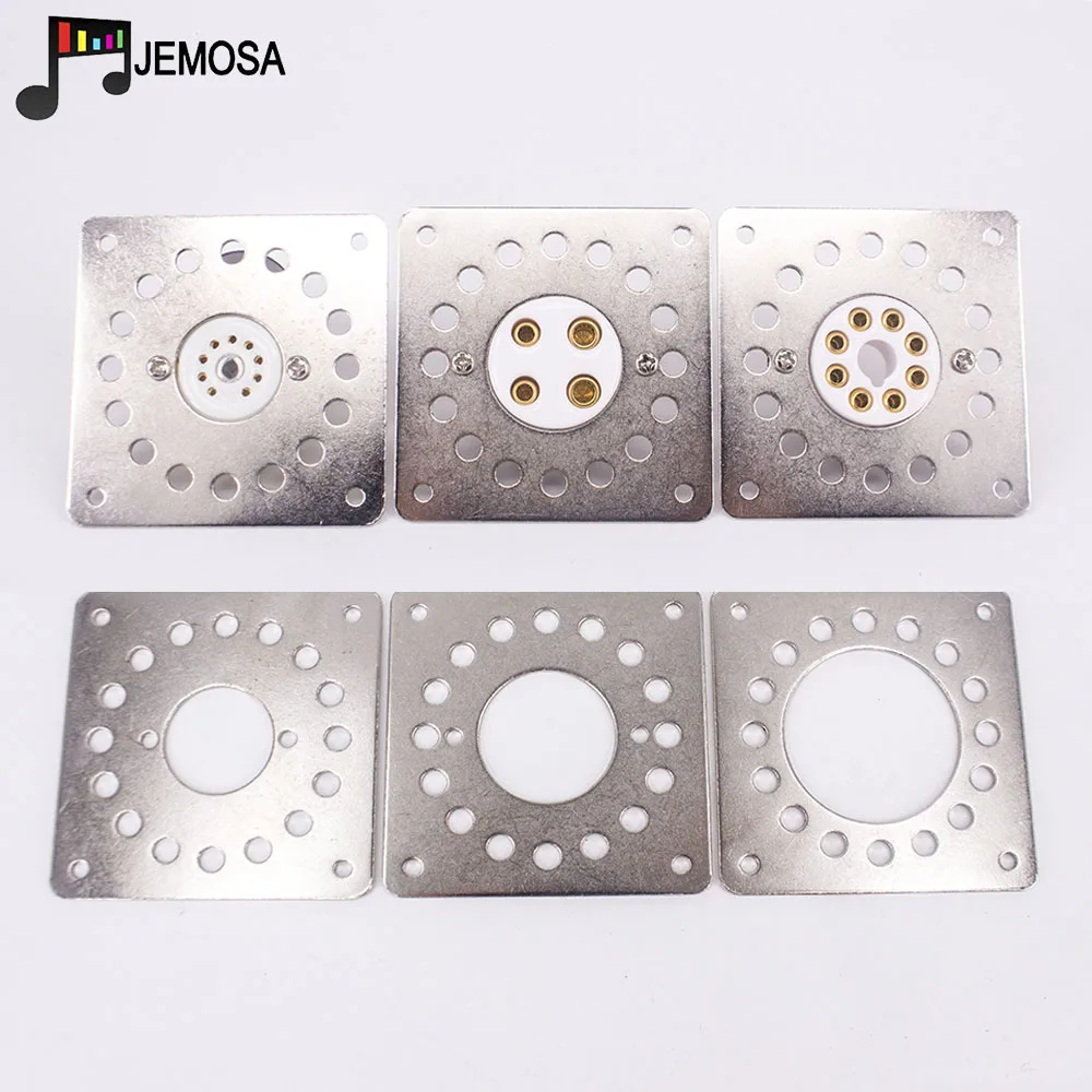 1PC-Vacuum-Tube-Shock-Proof-Iron-Plate-Tube-Socket-Mounting-Plate-6V6 ...