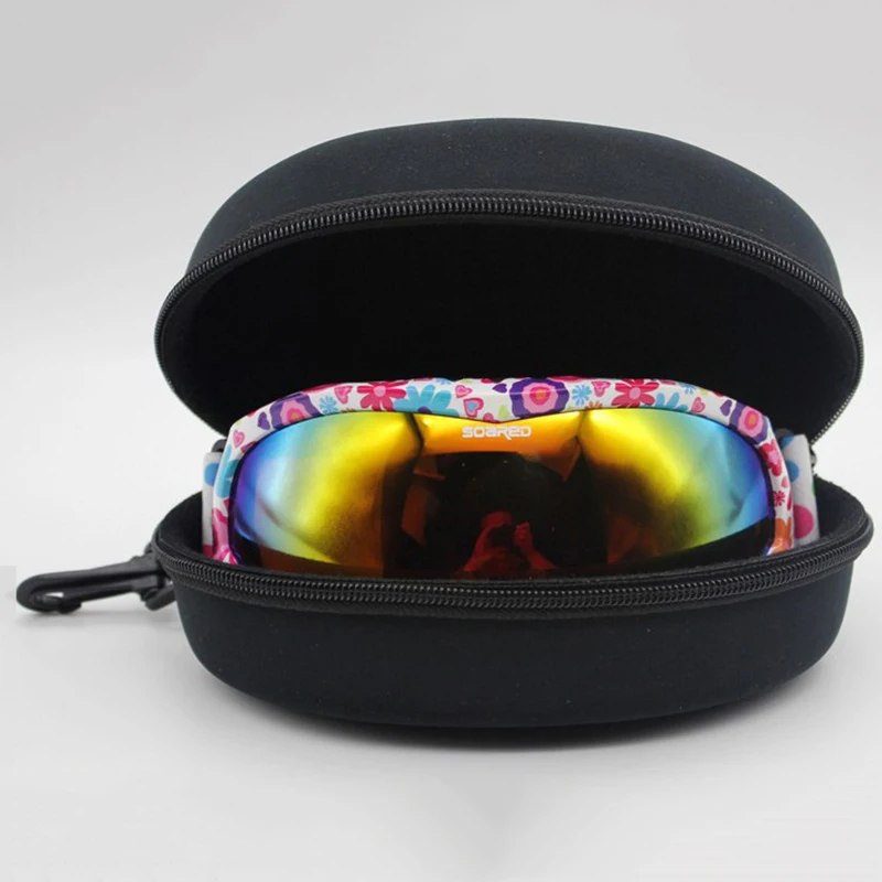 Взрослый ребенок снег лыжный Чехол для очков водостойкий переносной ...