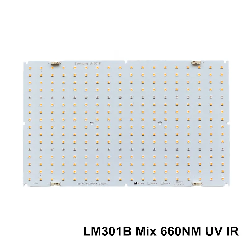 Samsung Qb288 V2 Quantum Led Lamp Board Lm301b 3000k 3500k 660nm Uv Ir Pre-drilled Heatsink ...