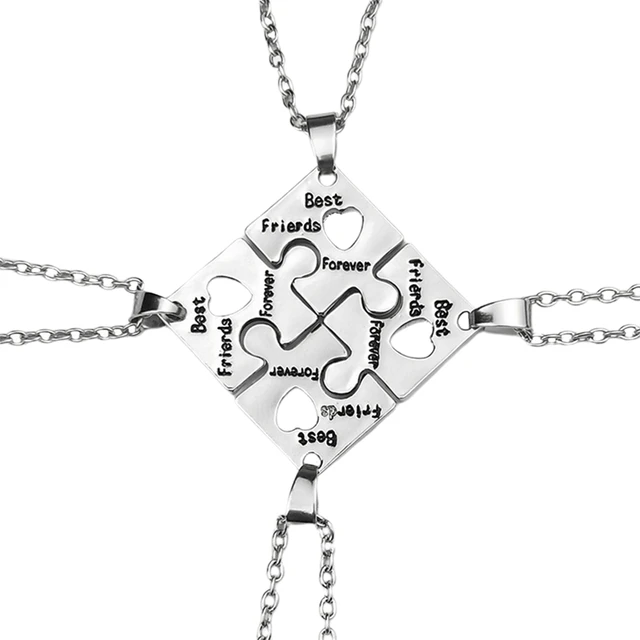 4 Collares De Mejores Amigas Para Siempre Collares A Juego Para 4,