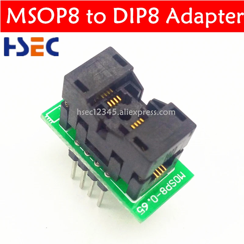 Msop8 To Dip8 Adapter Mcu Test Ic Socket Programmer Adapter Socket ...