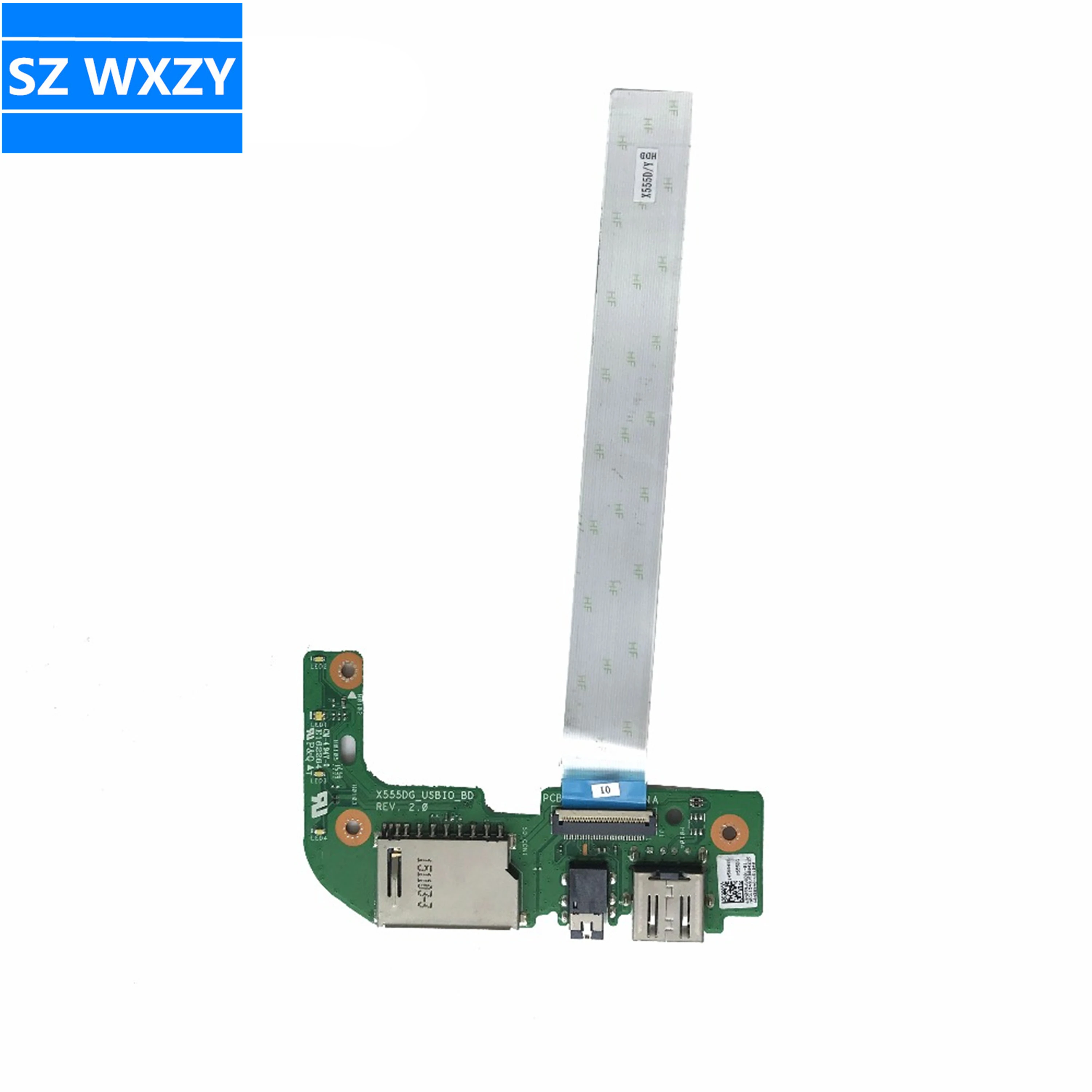Original For ASUS X555 X555DG USB IO AUDIO CARD READER BOARD REV:2.0 ...