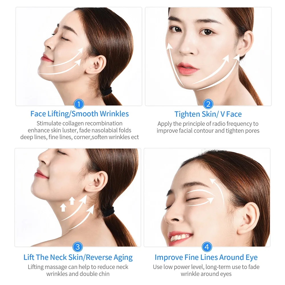 La couleur verte appareil intelligent à ultrasons à micro-courant, Anti ...