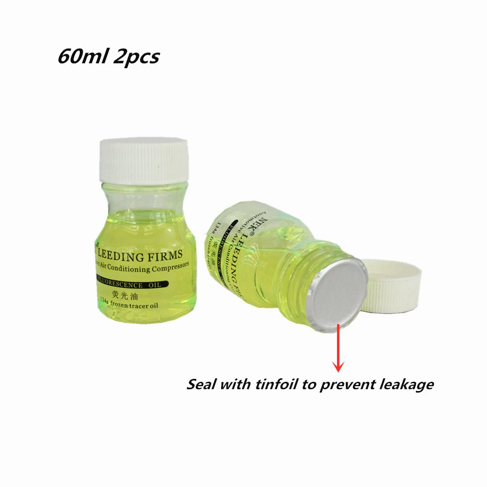 2Pieces,High quality A/C PAG Oil with UV Dye Fluorescent Additive,A/C ...