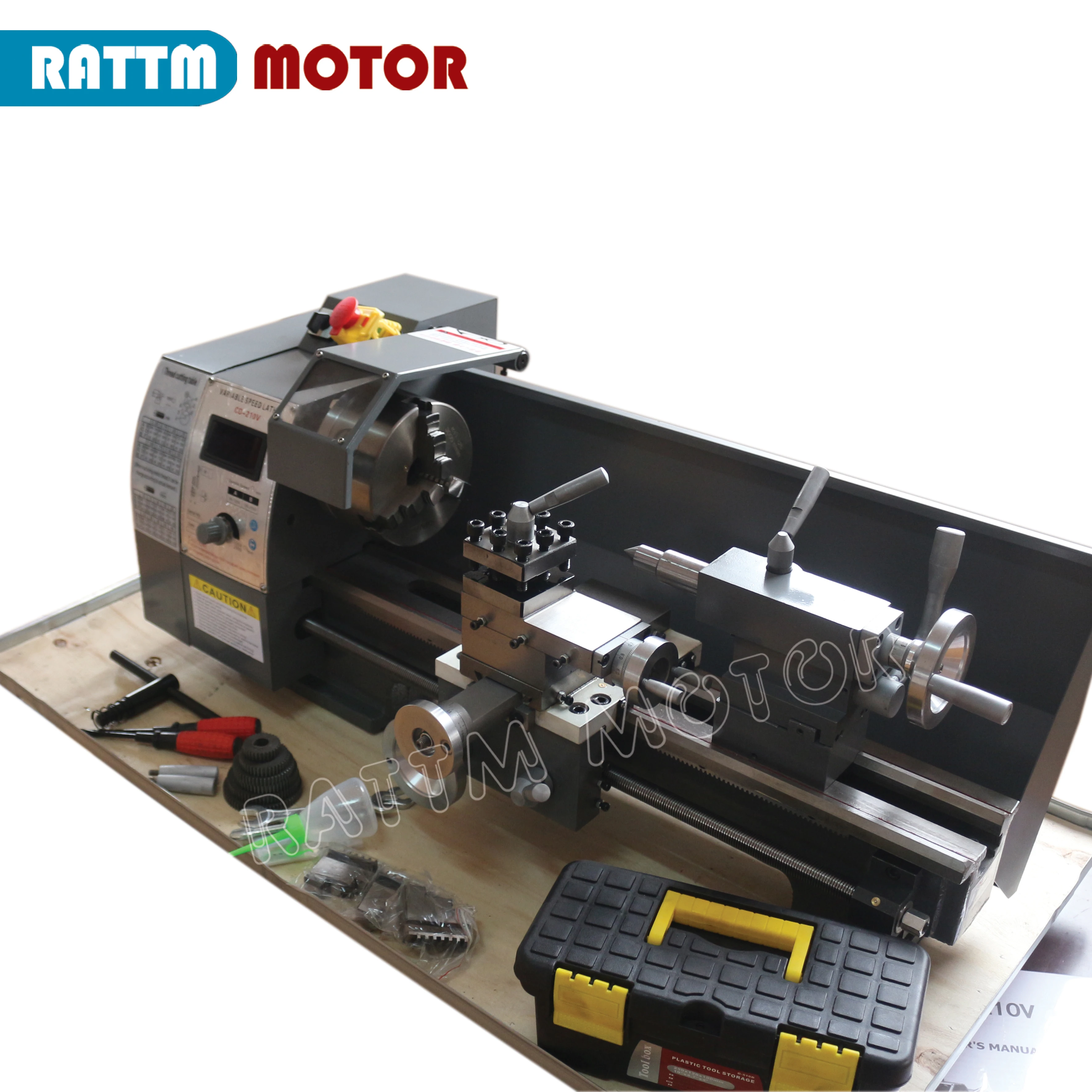 【eu Delivery】cd 210v 750w Mini Lathe Machine For Metal / Woodworking ...