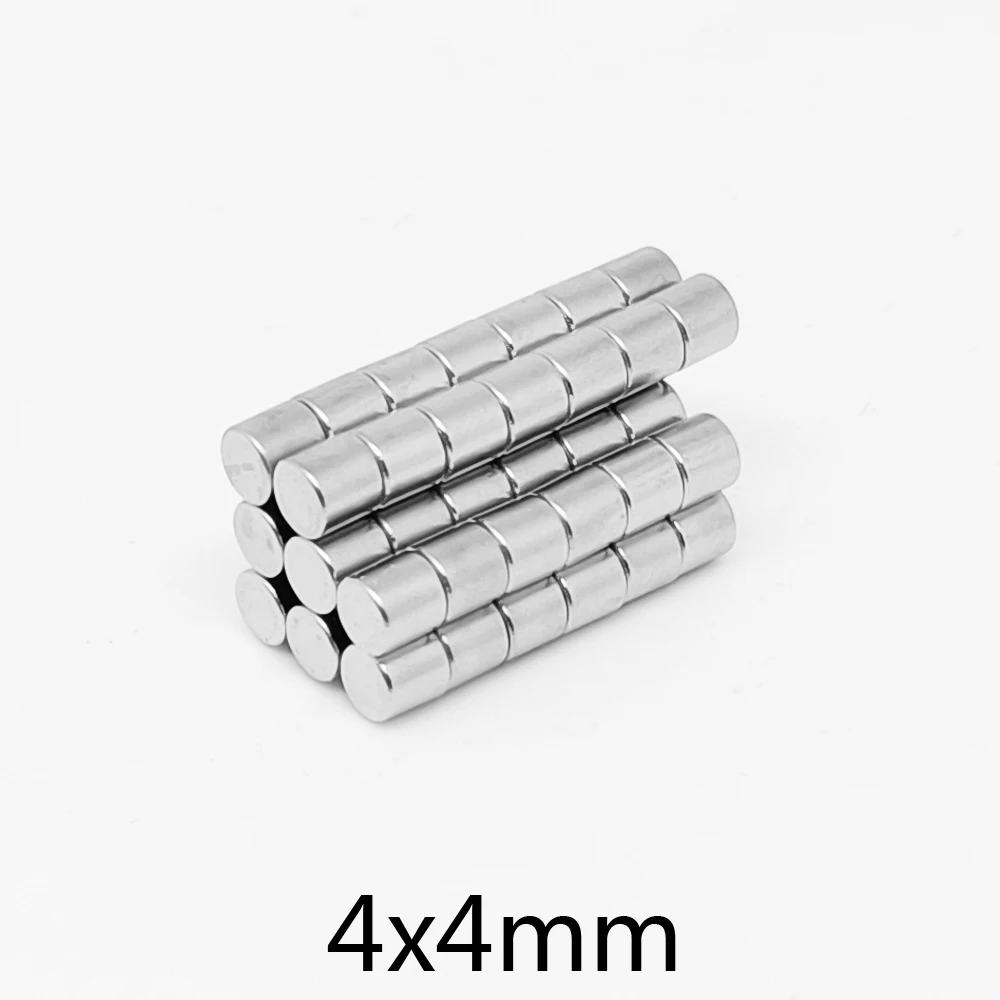 50~1000pcs 4x4 Mm Mini Small Round Magnets N35 Neodymium Magnet Disc ...
