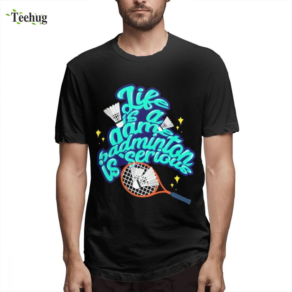 Man's Custom Badminton Player Shuttlecock Gift Badminton Shuttlecock T ...