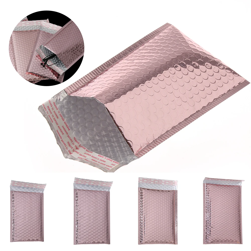 5 Pcs 4 Colors Bubble Envelope Foam Foil Shipping Mailing Bag ...