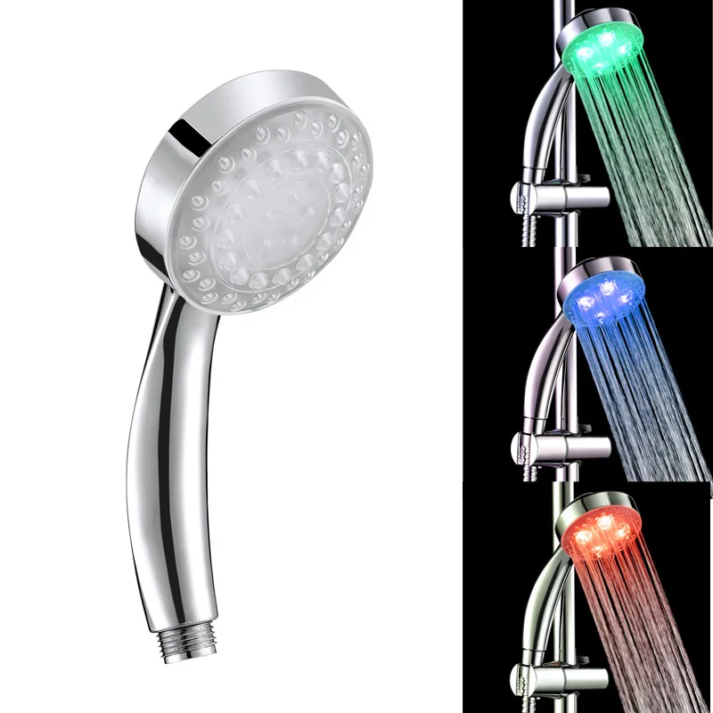 LED Shower Faucet Colorful Self Discolorating Bathroom Faucet Round ...