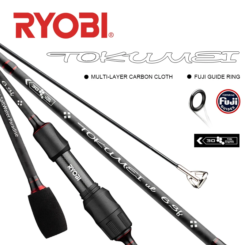 RYOBI TOKUMEI Spinning fishing rod ULPower lure rod 1.77M-2.07M Length ...