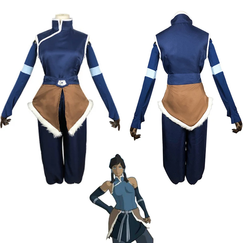 Anime Avatar The Legend of Korra Uniform Cosplay Costume For Women ...