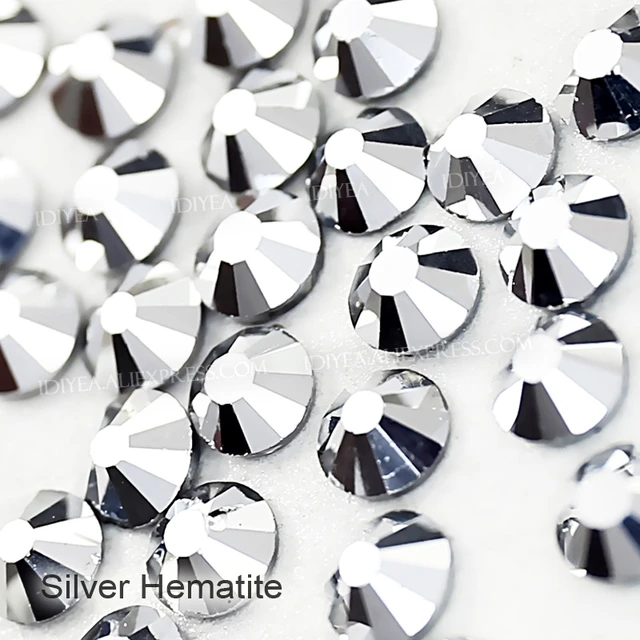 Metallic colors SS6-SS30 strass hot fix rhinestones flat back crystals ...