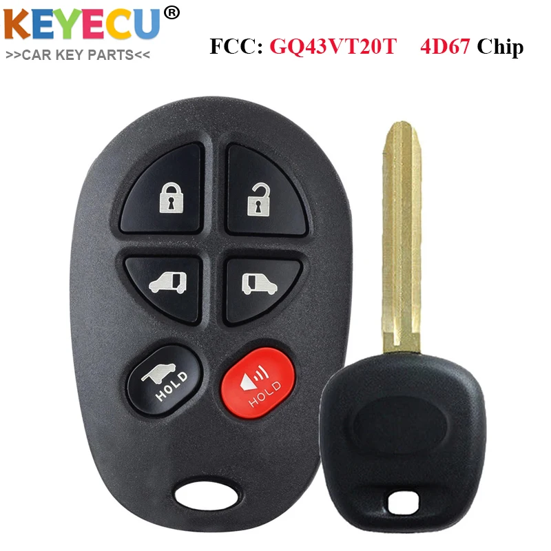 Tacoma A Control Remoto KeylessOption Toyota Sienna Key Fob - 6 Button ...