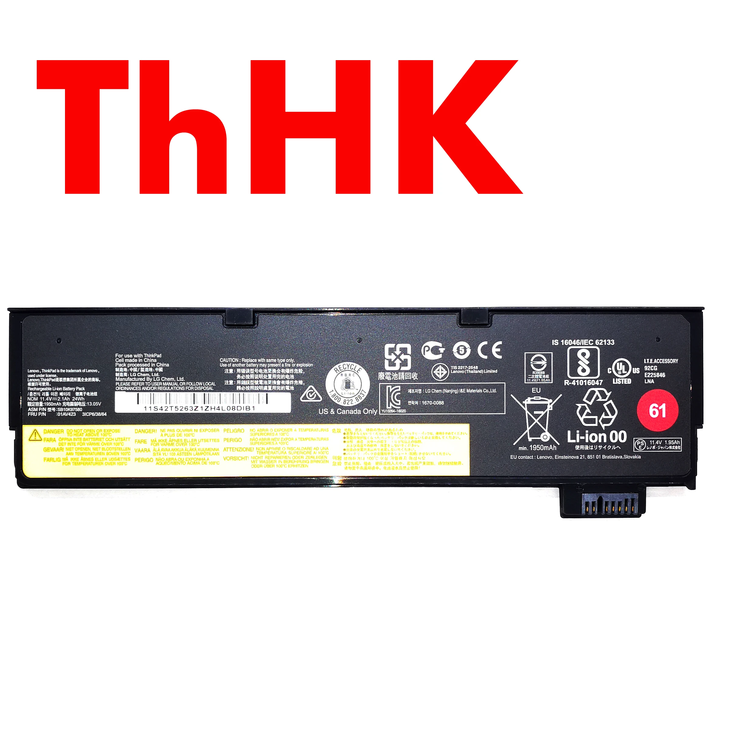 Genuine Original 24wh 3cell 01av423 01av424 01av426 01av427 Laptop Battery For Lenovo Thinkpad ...