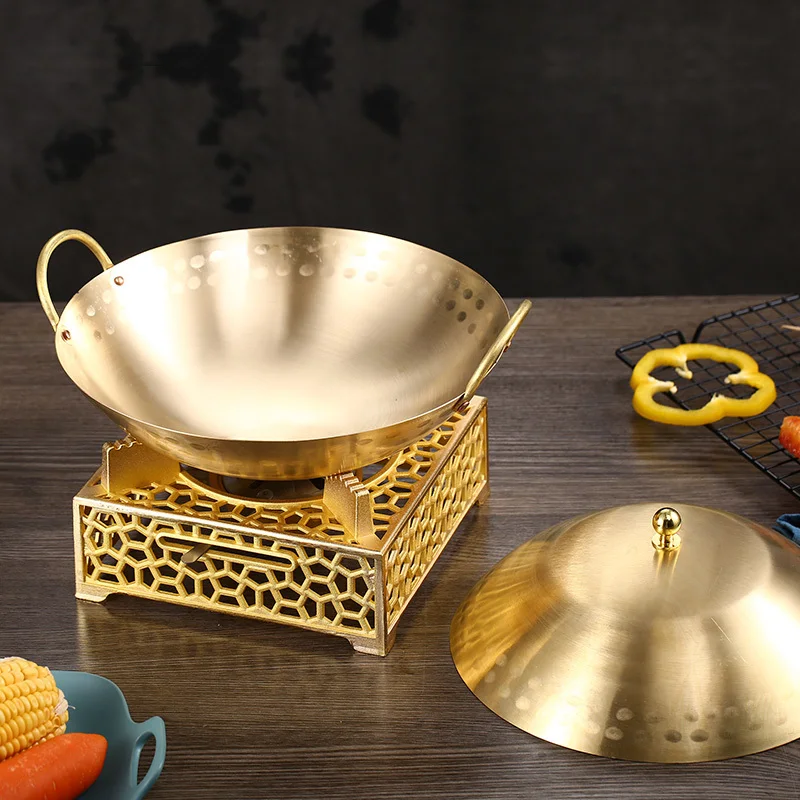 Brass-Dry-Pot-Boiler-Alcohol-Stove-Small-Dish-Dry-Boiler-Pan-Household ...