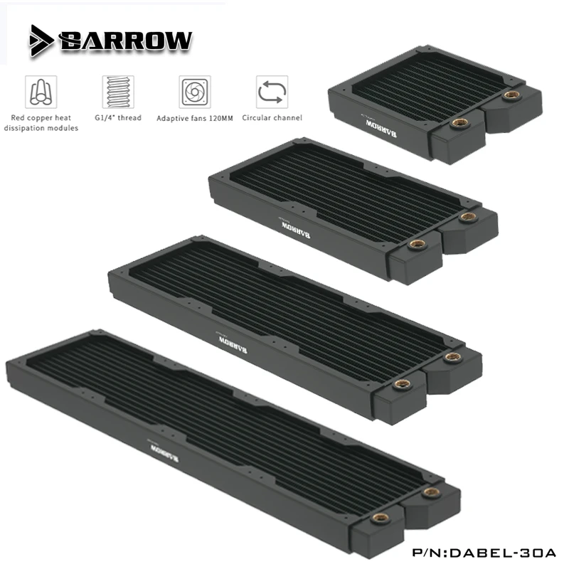 Barrow Dabel 30a series Radiator Thick 30mm High density Copper Water ...