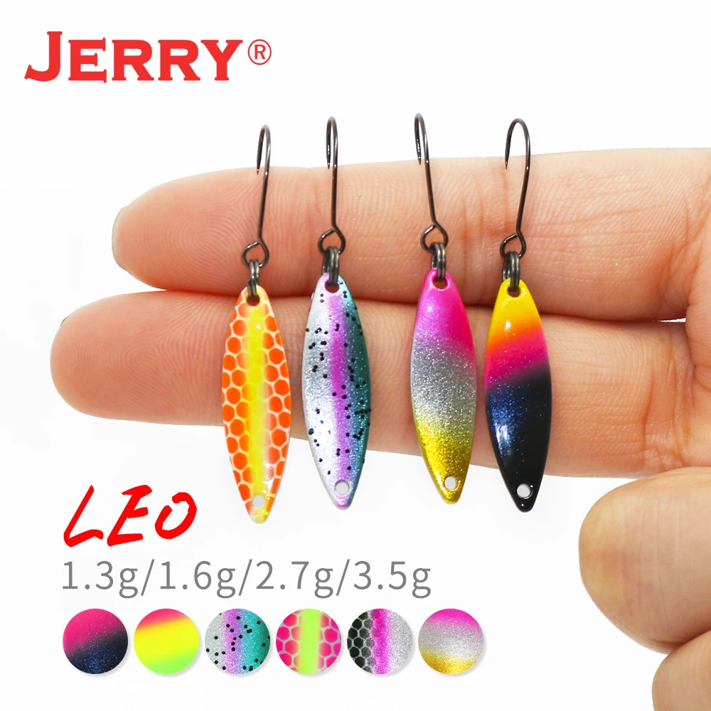 Jerry Leo Ultralight Metal Trout Fishing Spoons Micro Fluttering Brass ...