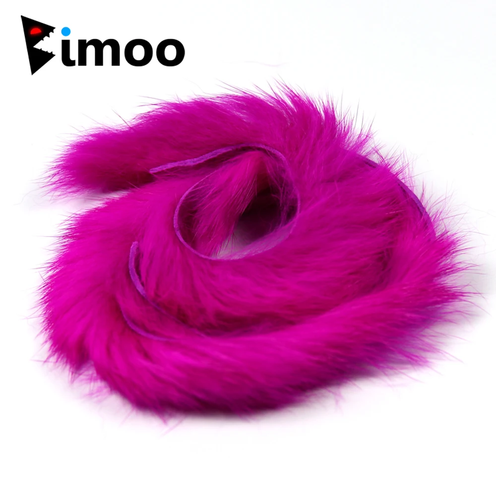 Bimoo 2pcs 5mm Wide Rabbit Fur Hare Zonker Strips For Fly Tying ...