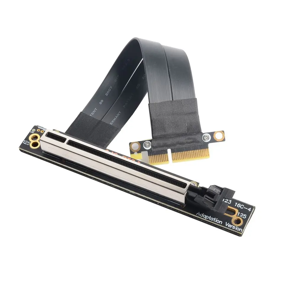 Pci e 4x 16x riser cabo de extensão pci express pcie x4 para x16 ...