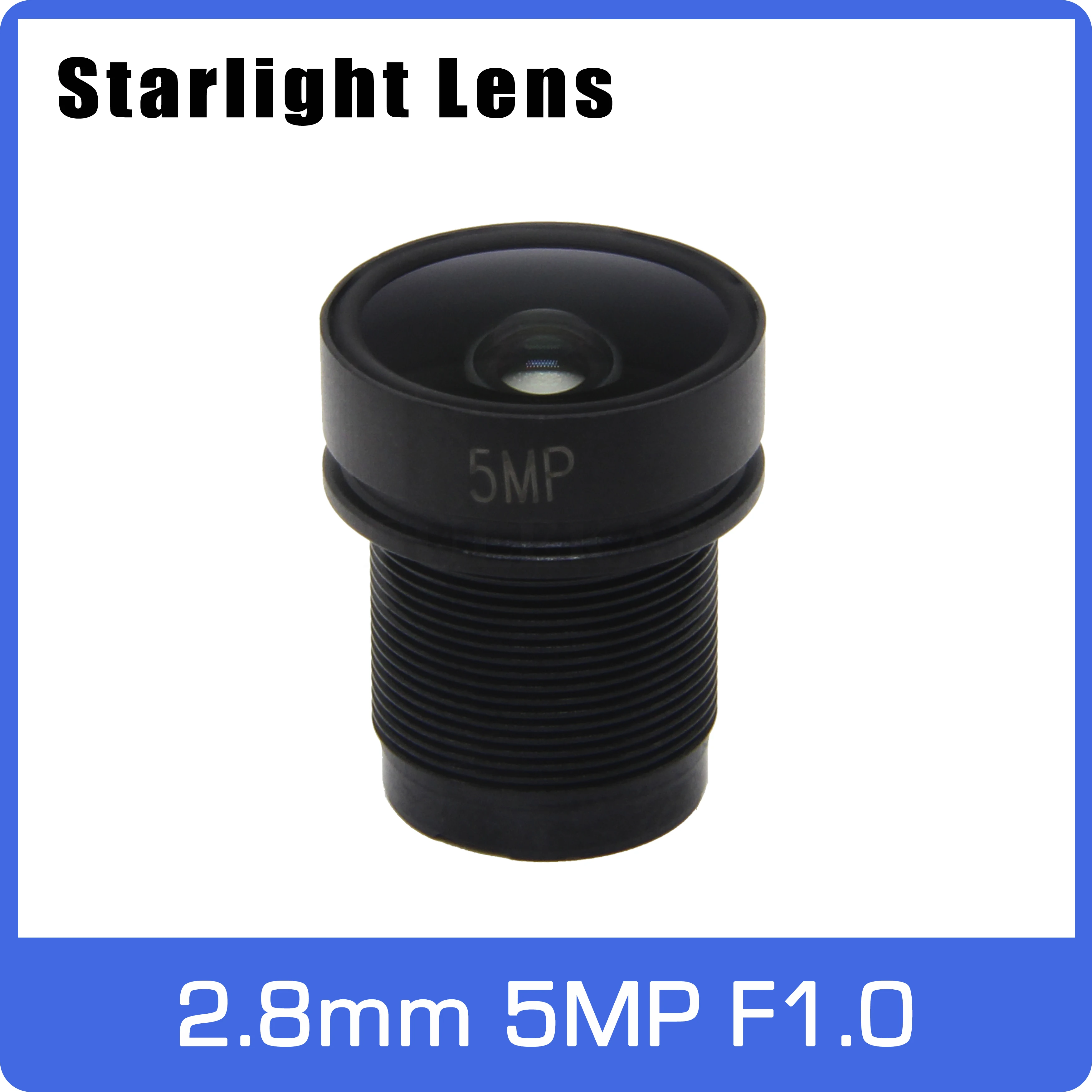 Super Starlight 5MP Lens Aperture F1.0 Wide Angle 2.8mm For SONY IMX335 ...