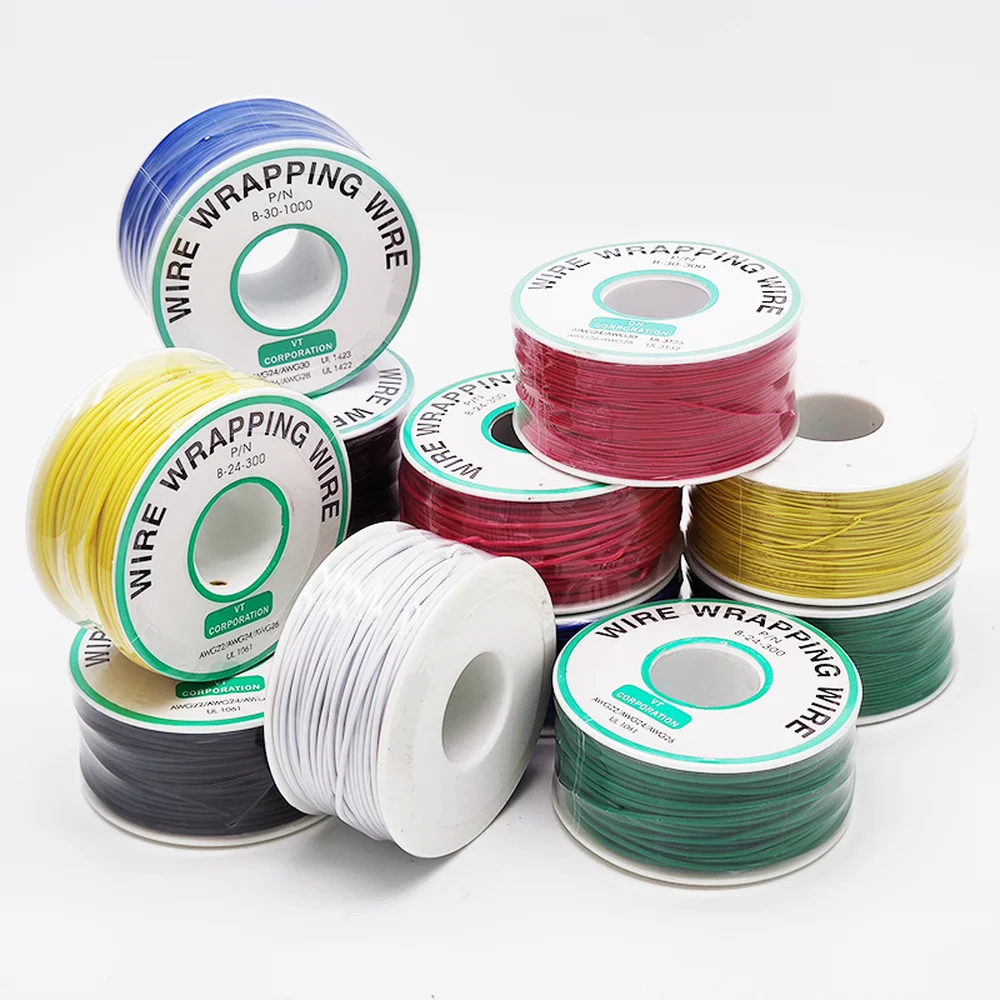 30AWG 24AWG Wrapping Wire One Roll Single Core Tinned Copper Insulation ...