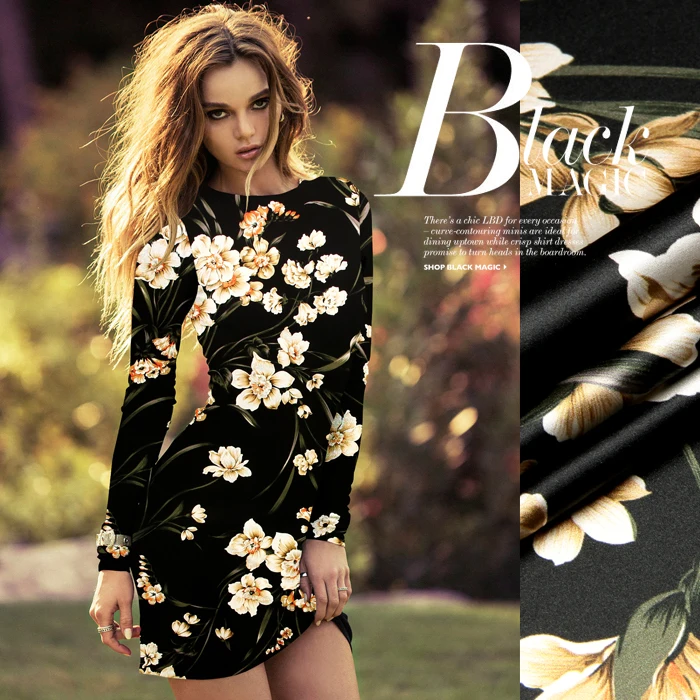 118cm silk stretch satin fabric meter 19 mm digital inkjet satin silk ...