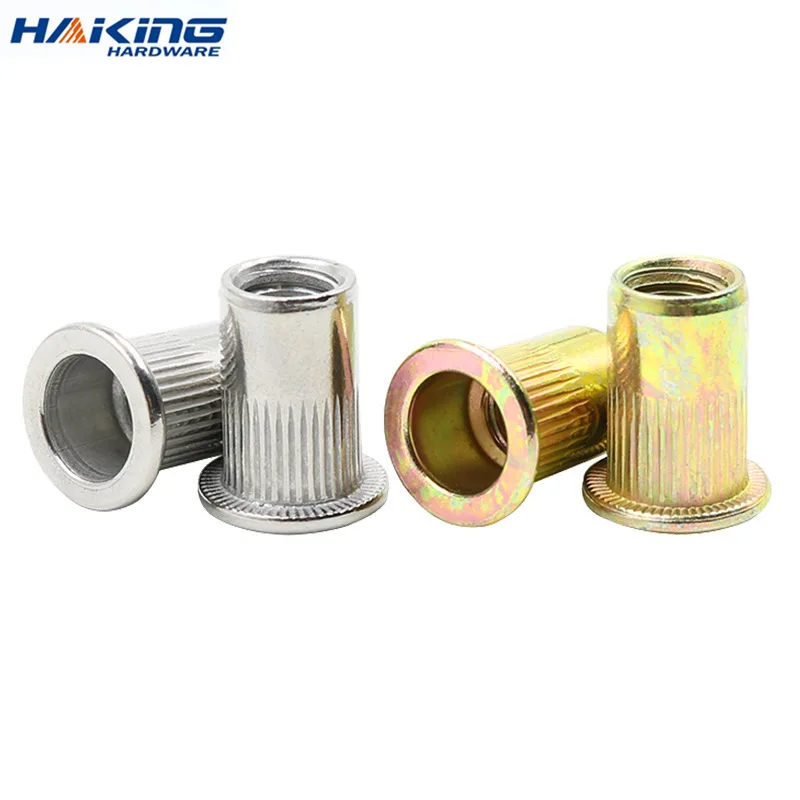 2-30pcs Flat Head Rivet Nut Stainless Steel M3 M4 M5 M6 M8 M10 M12 ...
