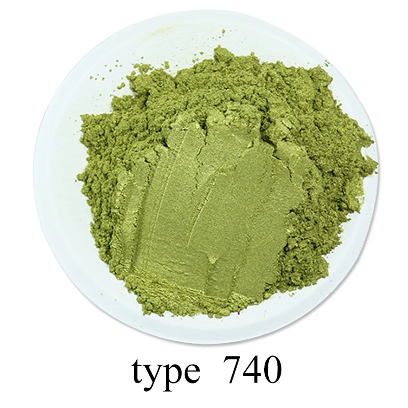 #740 Olive Green Pearl Powder Pigment Acrylic Paint In Craft Art ...