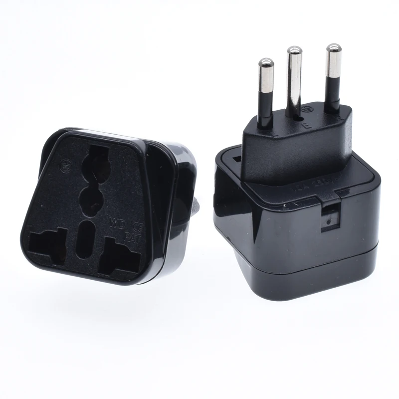 3pin Brazil Brazilian AC Power Plug UK/US/EU To Brazil Brasil Socket ...