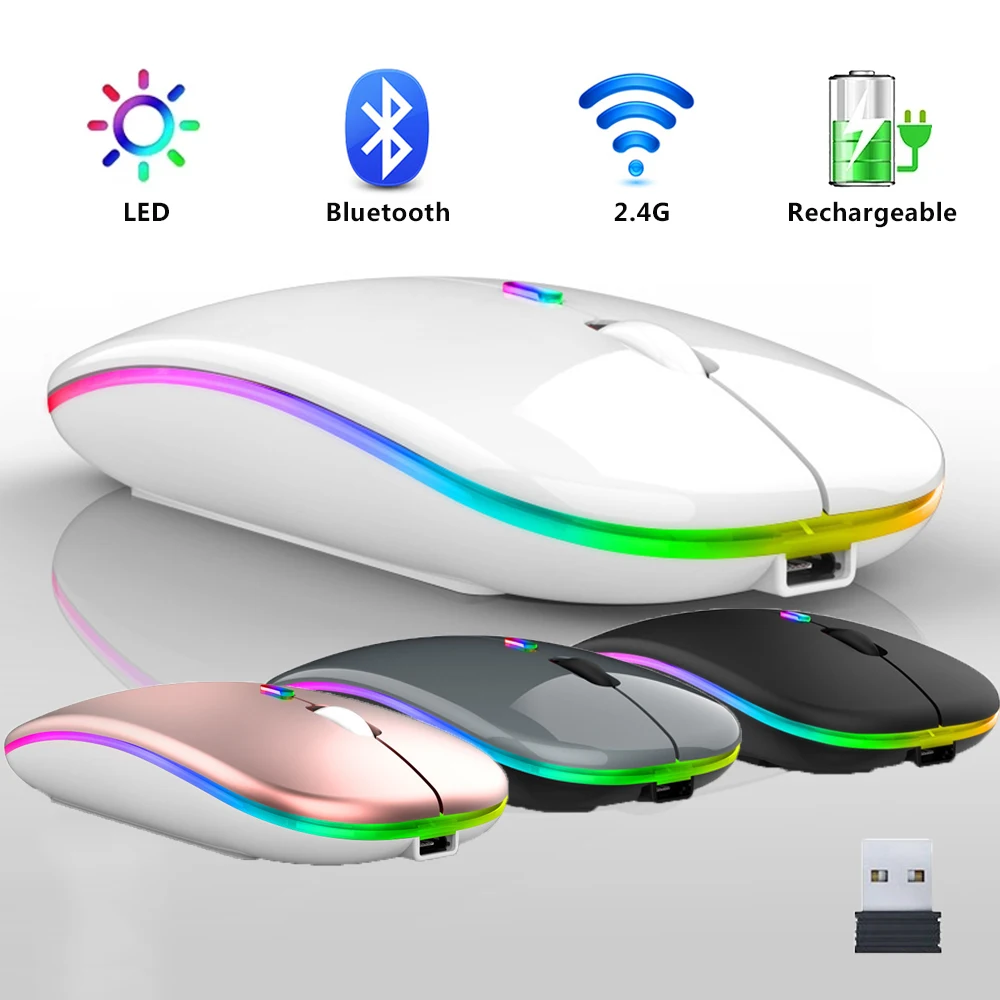 Rechargeable Pc Usb Wireless Mouse | Rechargeable Wireless Bluetooth ...