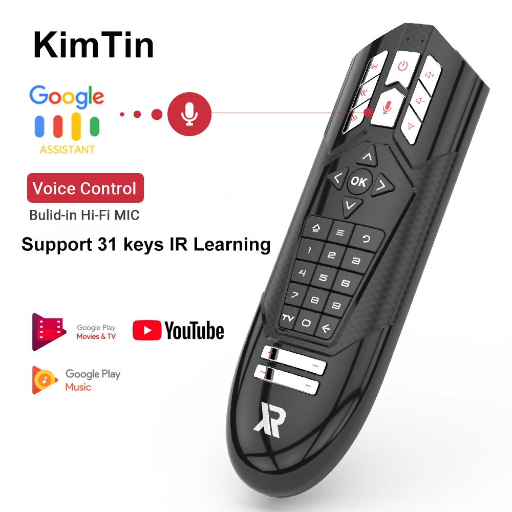 2021 Xr Gyro Wireless Fly Air Mouse With Voice Control 2.4g Microphone ...