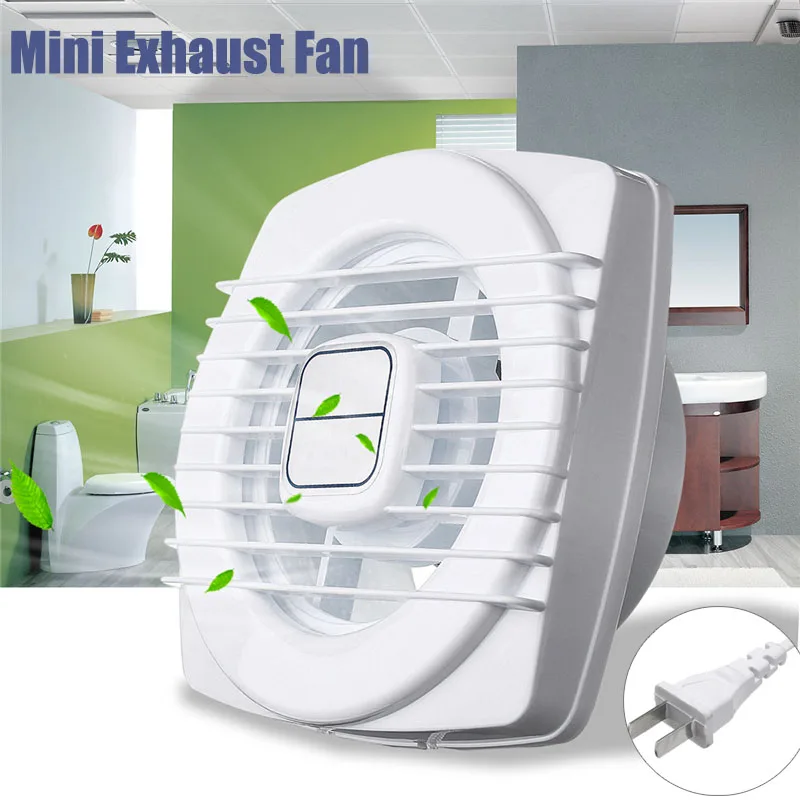 Powerful 4 Inch Mini Exhaust Fan Blower Low Noise Toilet Kitchen ...