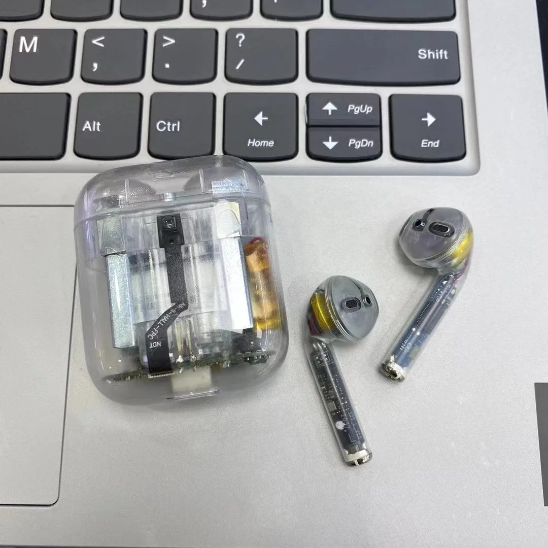 Transparent headset Wireless Headphones Bluetooth Earphones sport ...