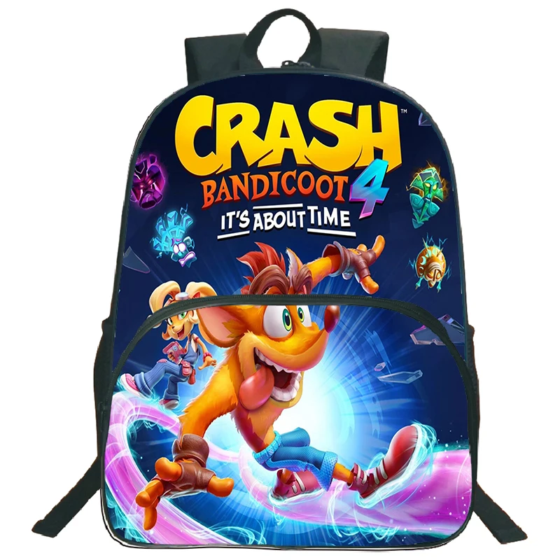 2021-Game-Crash-Bandicoot-On-the-Run-Backpack-Students-16-Inch-School ...