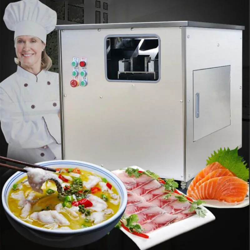 100KG/HFish Slice Cut Machine Fresh Fish Fillet Processing Equipment ...