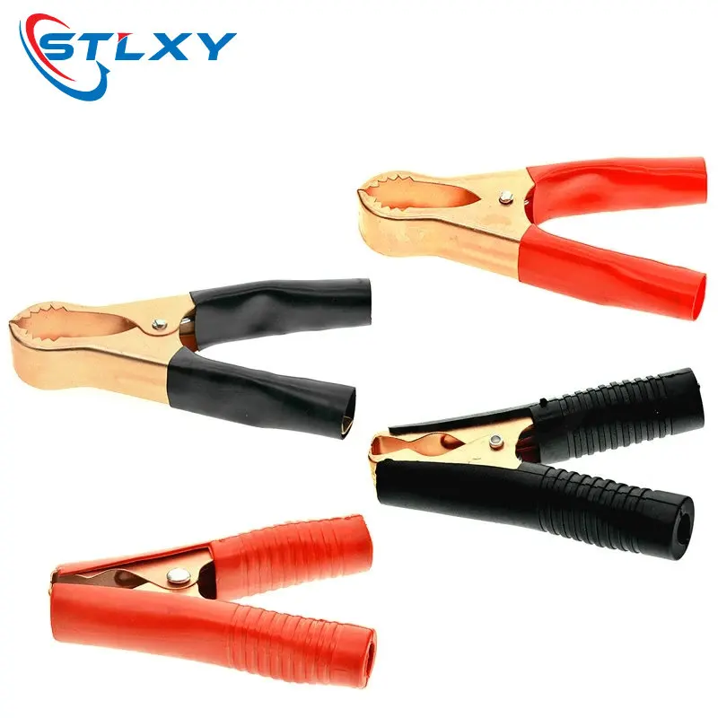Alligator-Clips-Hot-Car-Battery-Clamps-Crocodile-Clip-100A-50A-Red ...