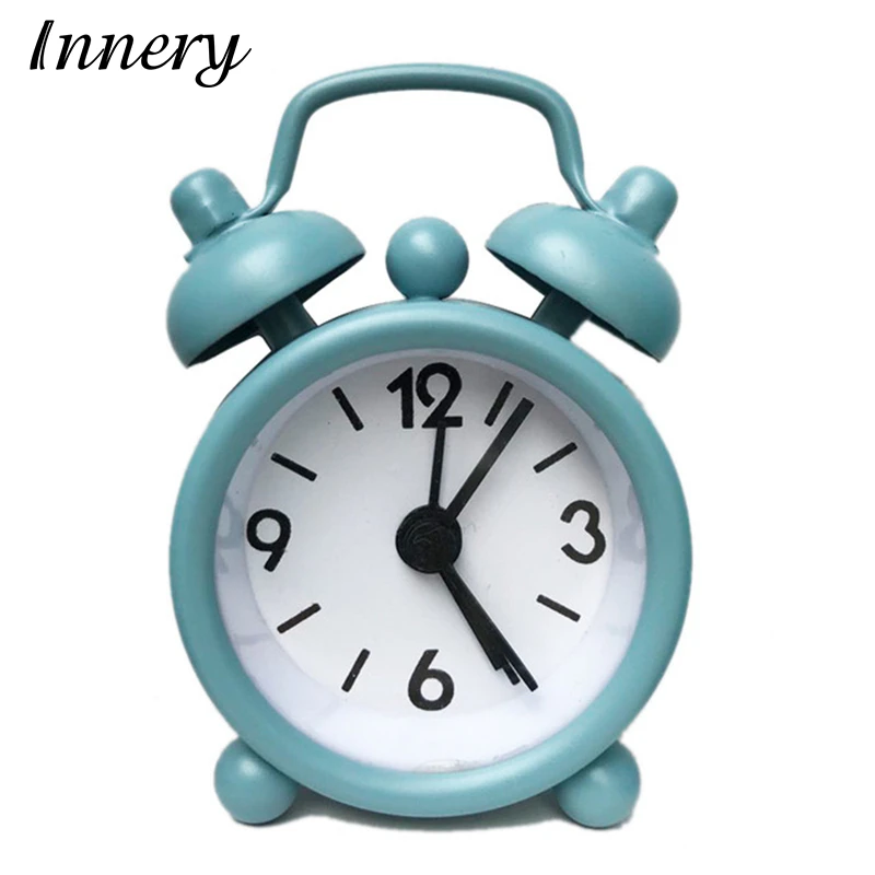 Creative Cute Mini Metal Small Alarm Clock Electronic Home Children's ...