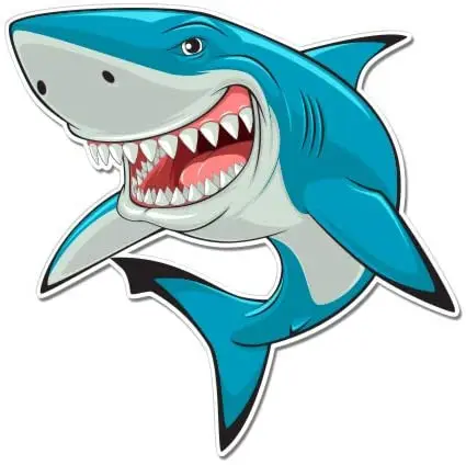 Shark Vinyl Sticker Waterproof Decal|Car Stickers| - AliExpress