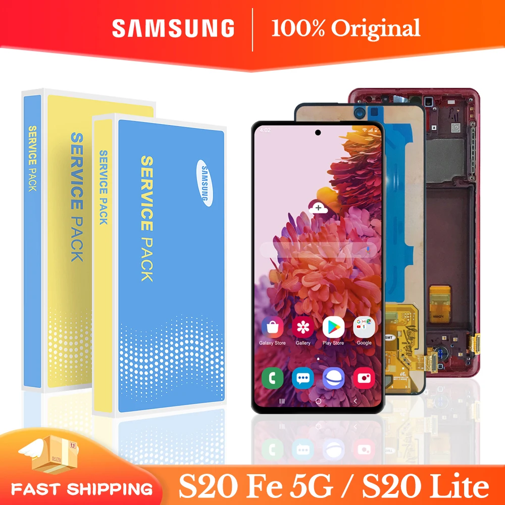 Original 6.5'' For Samsung Galaxy S20 FE 4G S20 Lite LCD G780 Touch ...