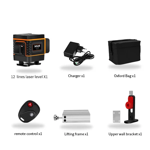 HILDA Laser Level 12 Lines 3D Level Self-Leveling 360 Horizontal And ...